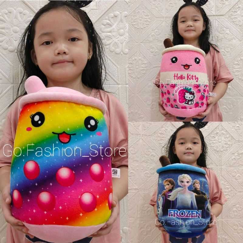 Jual Boneka Viral Boba Karakter New Cantik Berkualitas Pelangi Rainbow ...