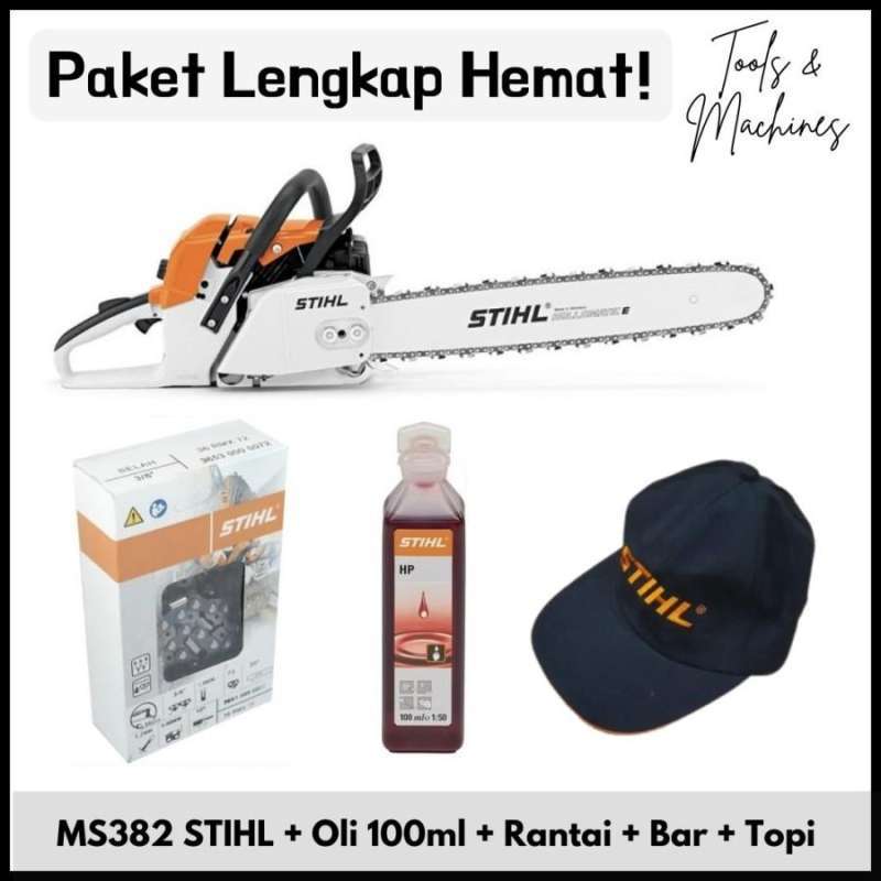 Jual Chainsaw / Senso / Censo / Gergaji STIHL MS 382 Original Paket Lengkap di Seller Tools and ...