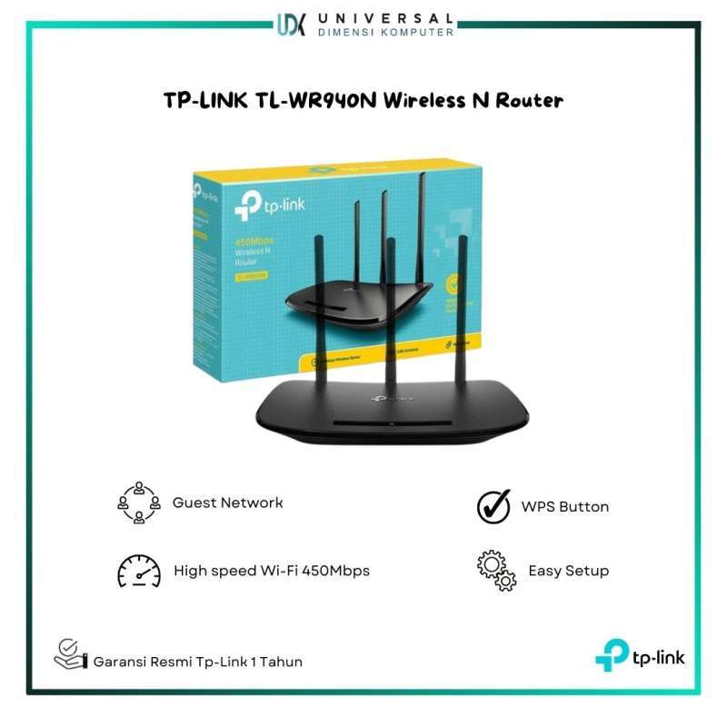 Jual Tp-Link TL-WR940N 450Mbps Wireless N Router di Seller ...