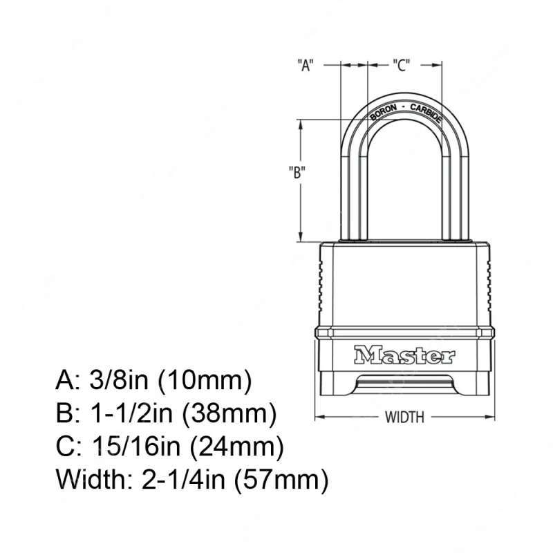 Jual Master Lock Padlock Magnum Gembok Zinc 5,1 Cm Kombinasi Angka Di ...