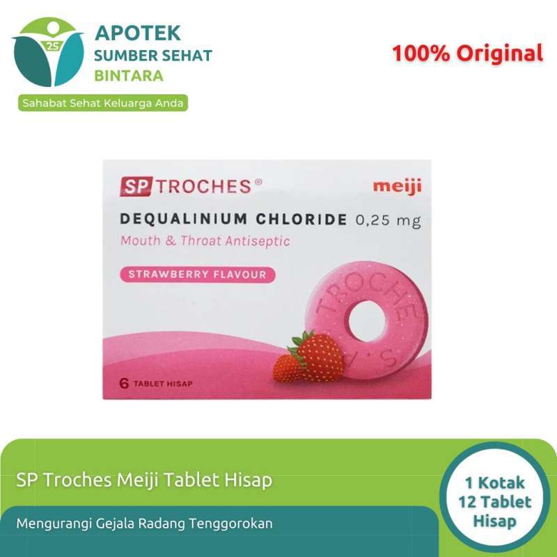 Jual SP Troches Tablet Hisap Anti Radang Tenggorokan 1 Box di Seller ...