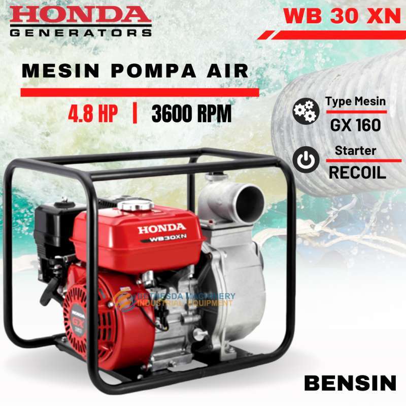 Jual Mesin Pompa Air 3.6 Kw / 4.8 Hp 3 Inchi Honda Type Wb30xn Nf Di ...