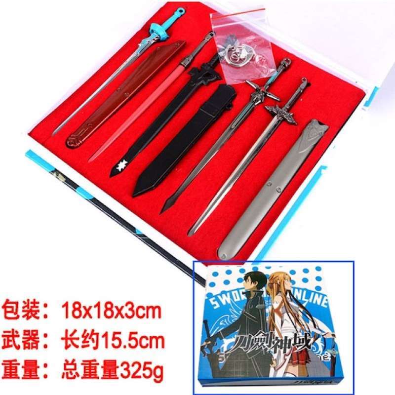 Jual weapon set sword art online figure set sword art online kirito ...