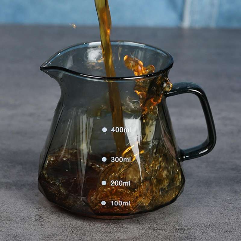 Promo Heat Resistant Glass Hand Drip Coffee Pot for Hand Coffee Tea ...