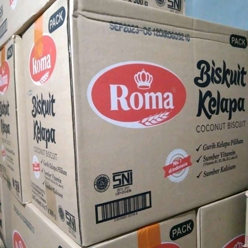 Promo ROMA Biskuit Kelapa [300g/4pack/7pcs] DUS Diskon 1% di Seller ...
