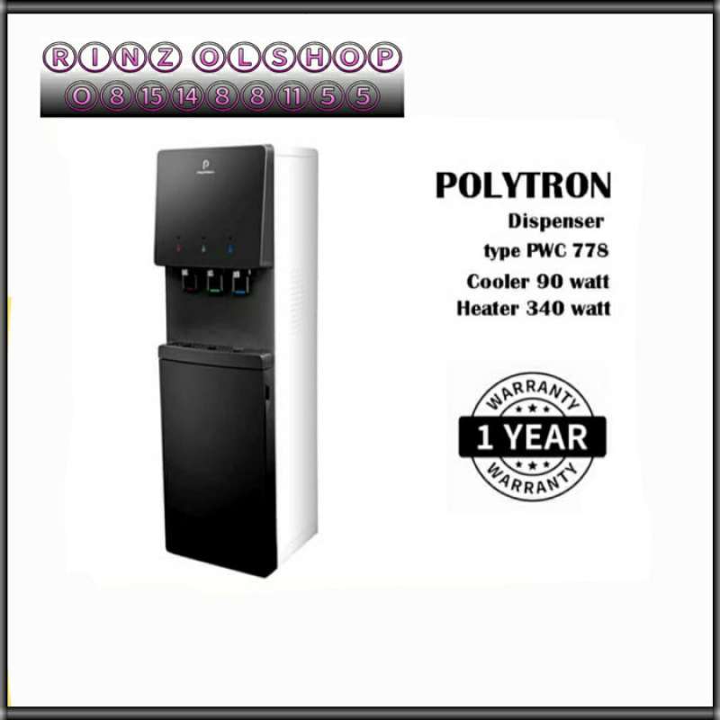 Promo DISPENSER POLYTRON PWC 778 GALON BAWAH LOWATT 3 TOMBOL PWC778 ...