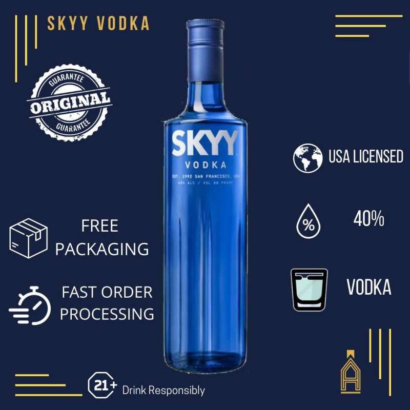 Promo ORIGINAL Skyy Vodka Sky USA Licensed 750ml ORI ASLI not smirnoff ...