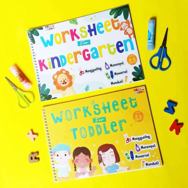 Promo Bundling Worksheet Toddler Dan Kindergarten Buku Edukasi Anak Pra ...