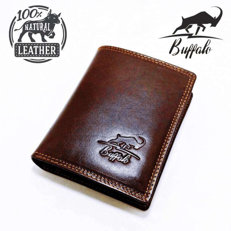 Promo Buffalo Dompet Pria 100% Kulit Asli Slot Kartu Banyak Model Lipat ...