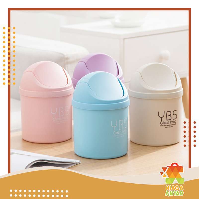 Jual NA Tempat Sampah Mini / Tong Sampah Mini Bulat Meja / Kotak Sampah ...
