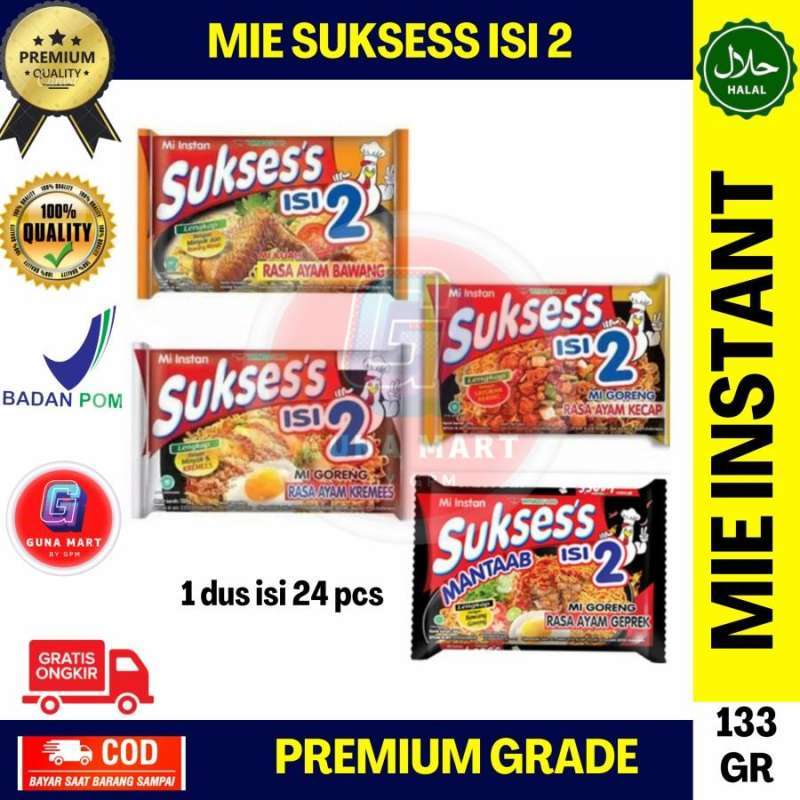 Jual MIE INSTANT SUKSESS ISI 2 DUS 24 PCS di Seller Gunamart - Kota ...
