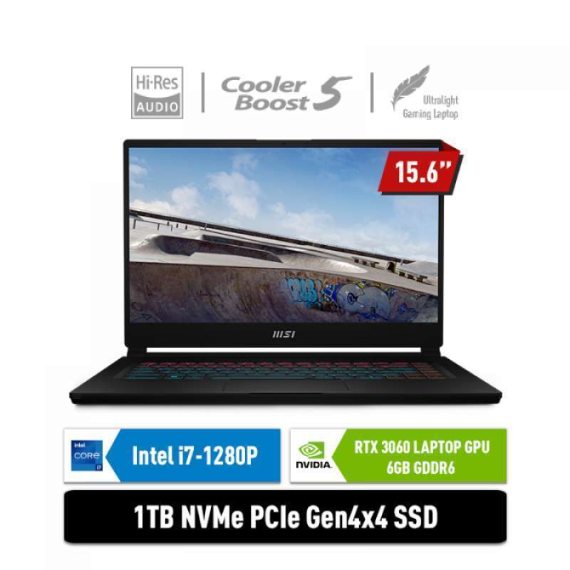 Jual MSI STEALTH 15M B12UE - 017ID - i7-1260P - SSD 1TB - RTX3060 6GB ...