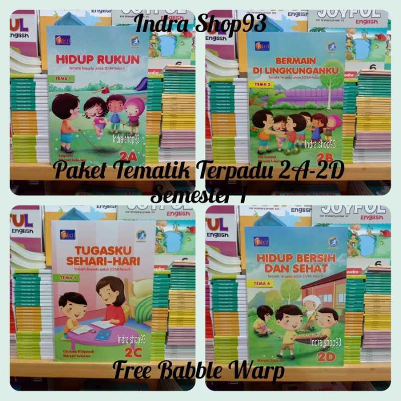 Jual Paket Tematik Terpadu 2a 2d Kelas 2 Sd Mi K13 Revisi Facil