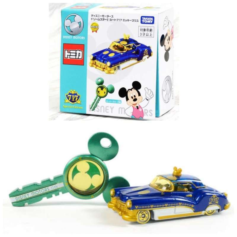 Jual Tomica Disney Motors Dream Star II Route 717 Mickey Mouse with Key di Seller Vovo Toys ...