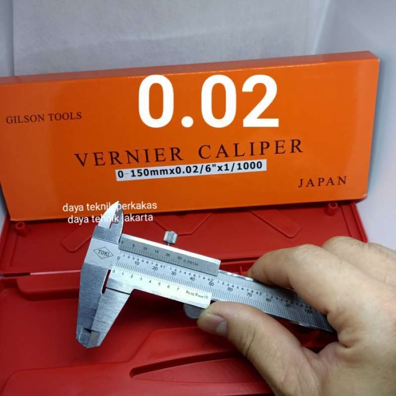 Promo Sigmat 6 0.02 toki japan - vernier caliper 0-150mm - jangka Sorong 6 Diskon 12% di Seller ...
