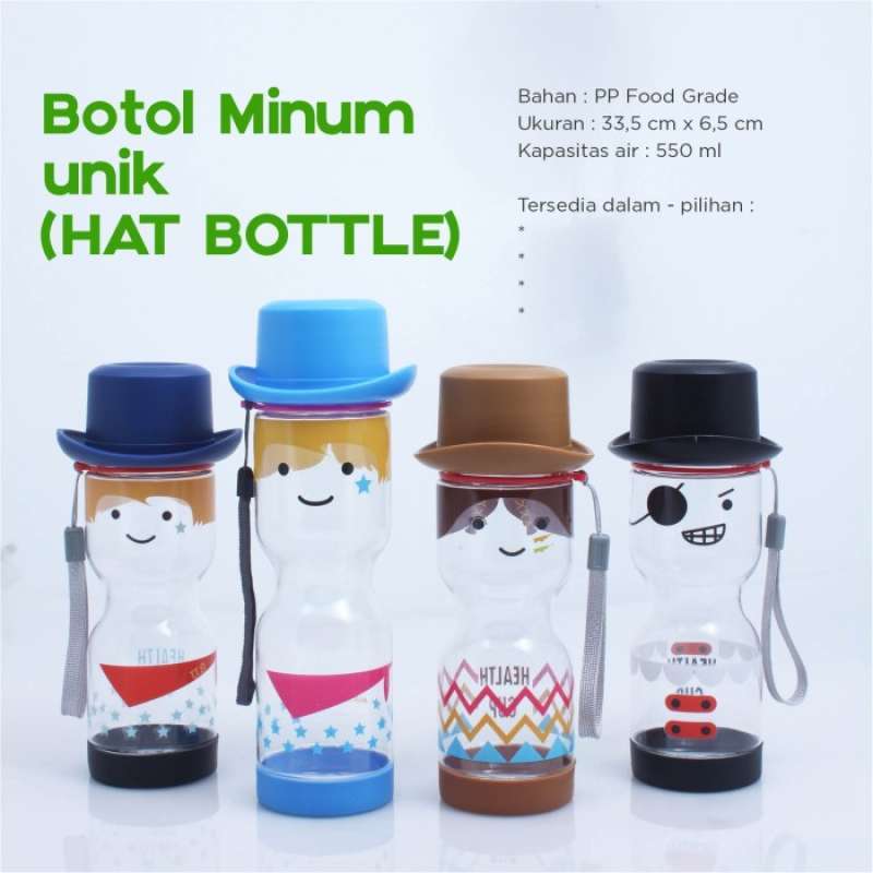 Promo Botol Minum Unik - Hat Bottle Diskon 37% di Seller Neo ...