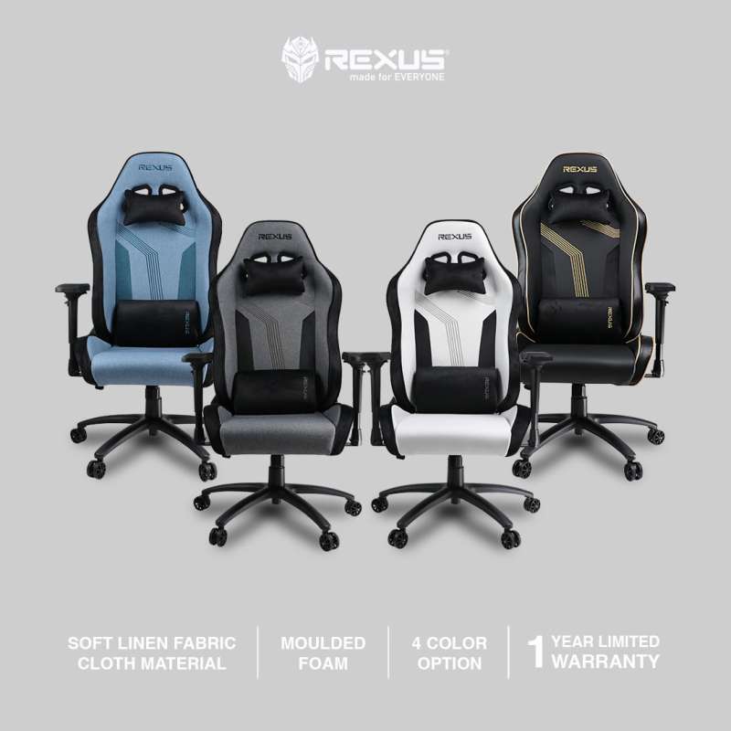 Jual Kursi Gaming Racer Rexus Rgc 211 Stoffa Gaming Chair Rexus Rgc-211 ...