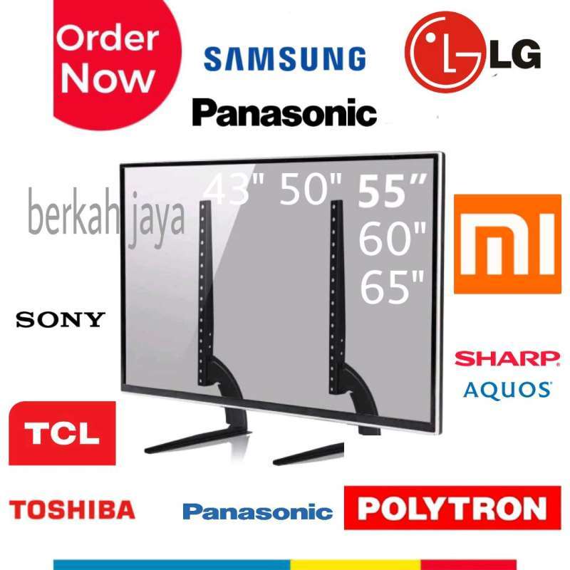Jual kaki tv stand tv kaki tv bawaan kaki tv meja merk lg sharp samsung sony dll universal di ...