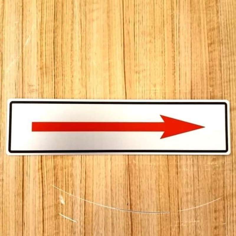 Jual SIGN LABEL K3 RAMBU PANAH MERAH UKURAN 4X18CM STIKER PVC di Seller ...