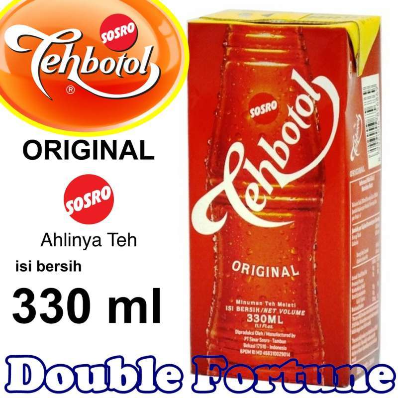 Jual TEH BOTOL KOTAK SOSRO ORIGINAL 330 ml di Seller Double Fortune ...