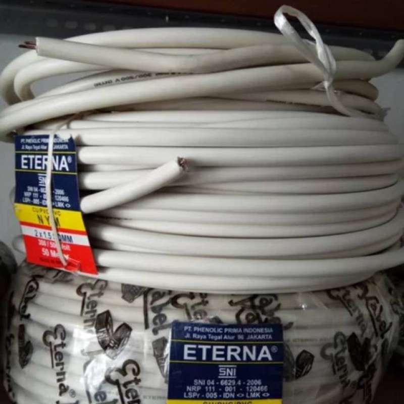 Jual Kabel Eterna Nym 2x1.5 Harga Per Meter Di Seller Tb.sinarmas ...