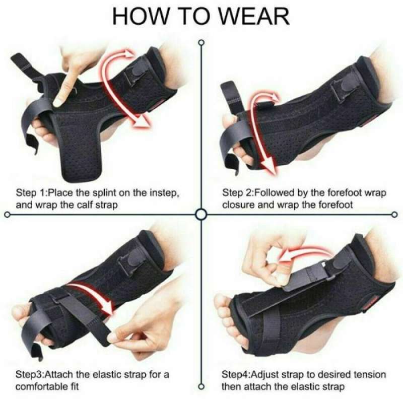 Jual Plantar Fasciitis Night Splint Ankle Brace For Foot Orthosis ...