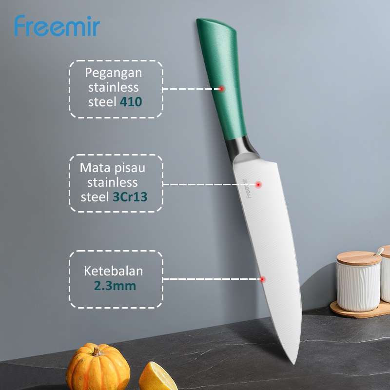 Jual freemir Set Pisau stainless steel Multifungsi/ Pisau Dapur ...