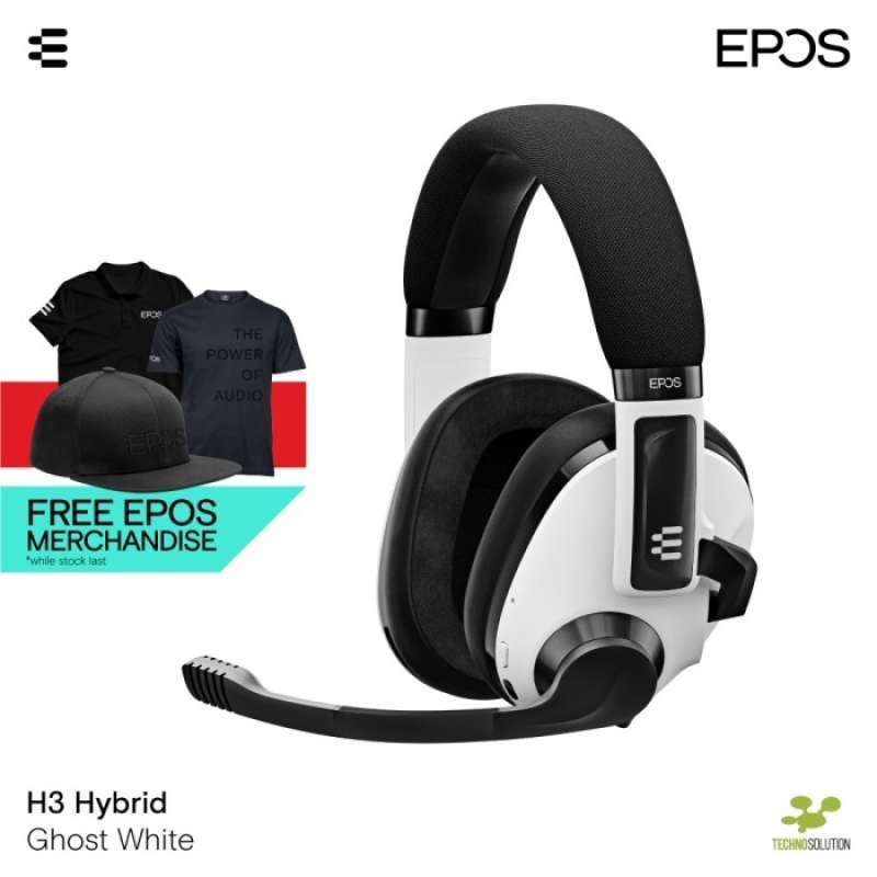 Promo Epos H3 Hybrid Black - Closed Acoustic Gaming Headset With Bluetooth - White Diskon 10% di ...