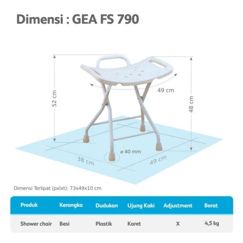 Jual Kursi Mandi Orang Tua / Shower Chair / Kursi Mandi Brand Gea ...