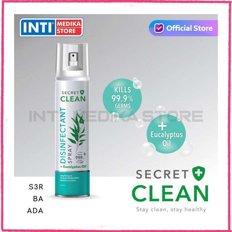 Jual Perlengkapan medis SECRET CLEAN - Disinfektan Aerosol Spray 200 ml ...