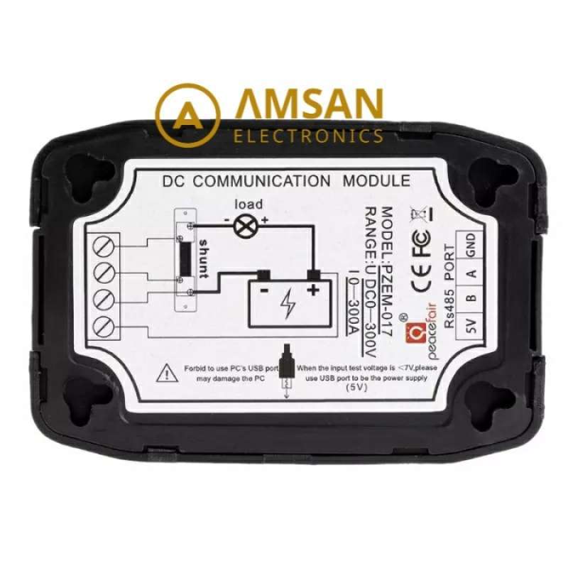 Jual Peacefair Pzem-017 Dc Watt Meter Modbus Kabel Usb Rs485 Interface ...