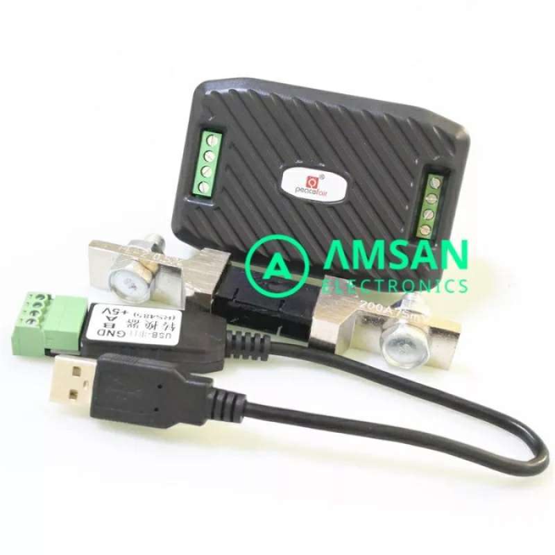 Jual Peacefair PZEM-017 DC Watt Meter modbus kabel USB RS485 Interface ...