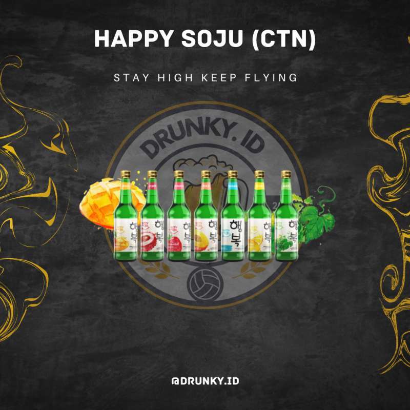 Promo Happy Soju Indonesia Kartonan (20 Pcs) - Mango Diskon 2% di ...