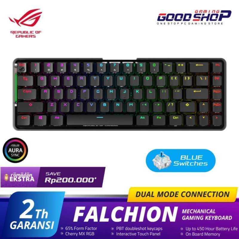 Jual Asus Rog Falchion Wireless Mechanical Gaming Keyboard - Merah di ...