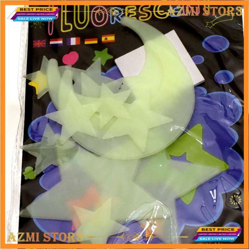 Jual Sticker Glow In The Dark Wallpaper Dinding Stiker Menyala Dalam ...