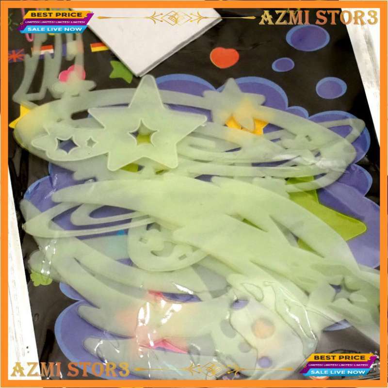 Jual Sticker Glow In The Dark Wallpaper Dinding Stiker Menyala Dalam ...
