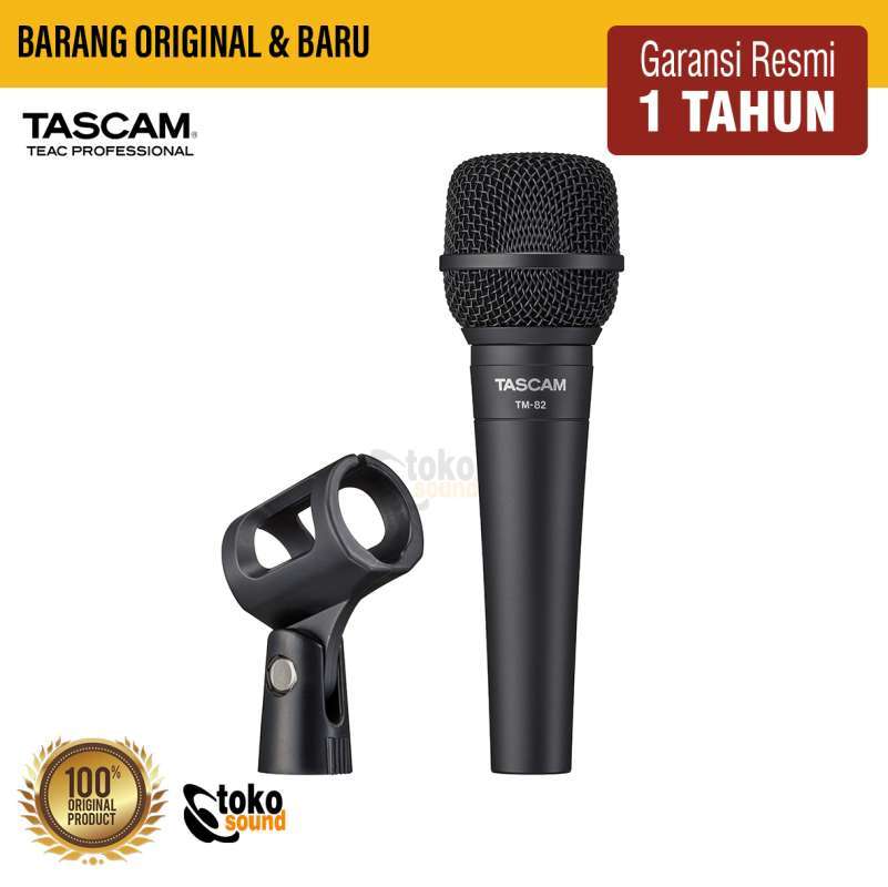 Jual TASCAM TM-82 Dynamic Microphone for Recording Stunning Vocals and ...