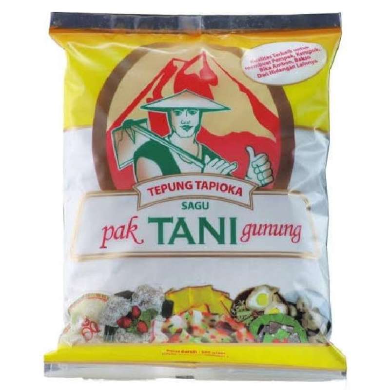 Jual Tepung Tapioka Sagu Cap PAK TANI Gunung Tapioca Flour 500 gr Asli ...