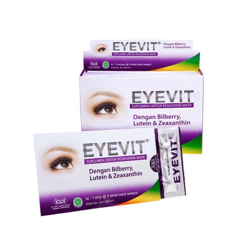Jual EYEVIT Tablet - Box isi 5 Strip @ 6 Tablet - Vitamin Mata di ...