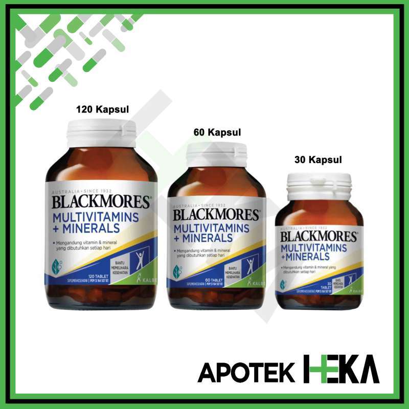Jual Blackmores Multivitamins + Minerals (60 Tablet) Di Seller Apotek Heka Official Store ...