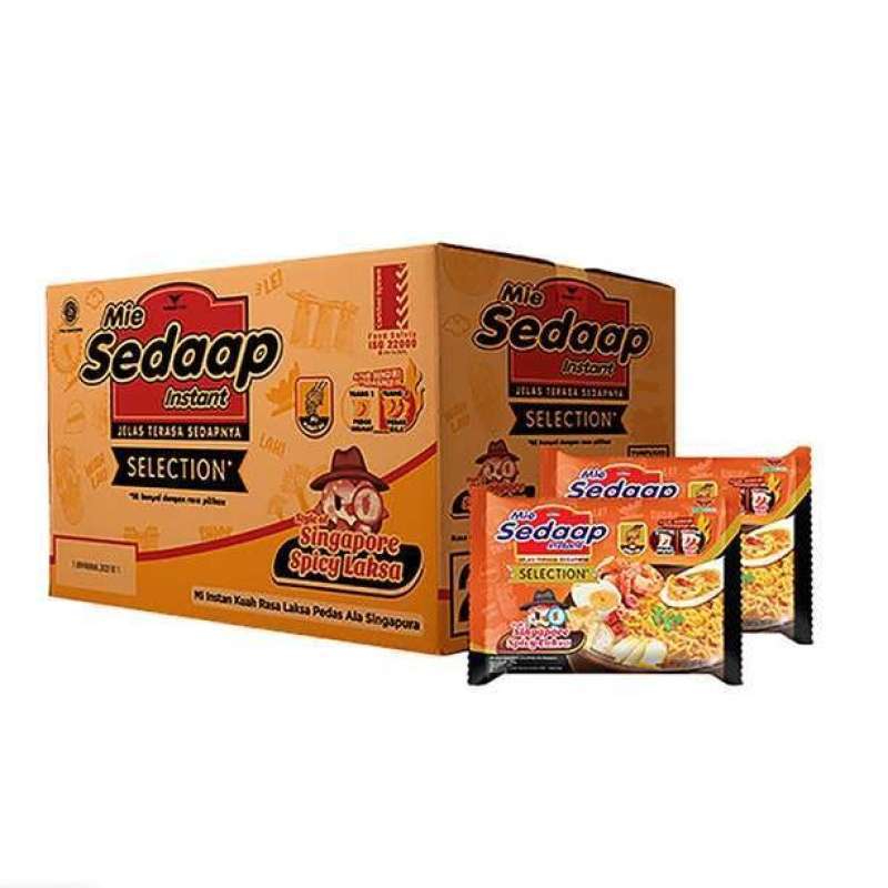 Jual Sedaap Mie Instan Singapore Spicy Laksa 83gr 1 Dus [40 Pcs] Di ...
