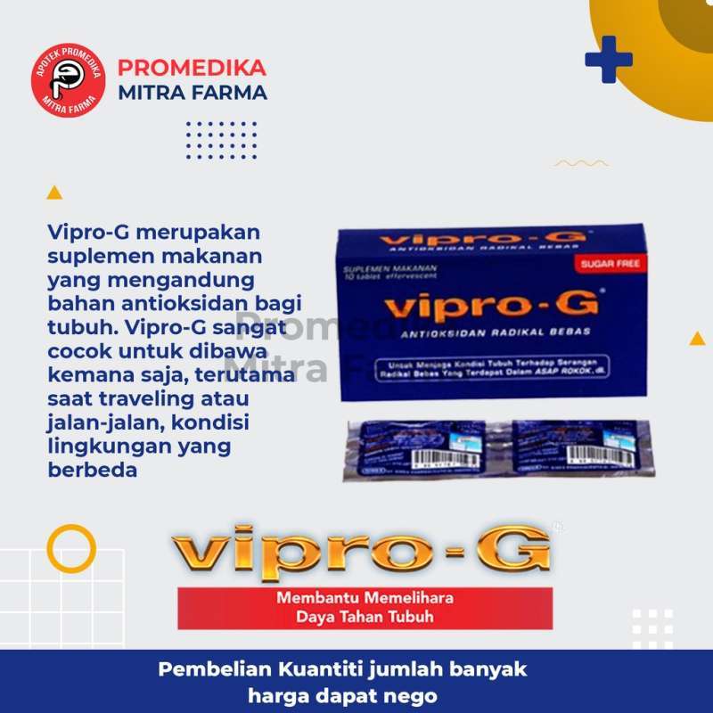 Jual Vipro-g 2's Tablet / Strip / Membantu Memelihara Daya Tahan Tubuh ...
