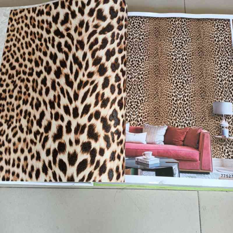 Promo Wallpaper Dinding Motif Kulit Macan Tutul Coklat Hitam Diskon 10% ...