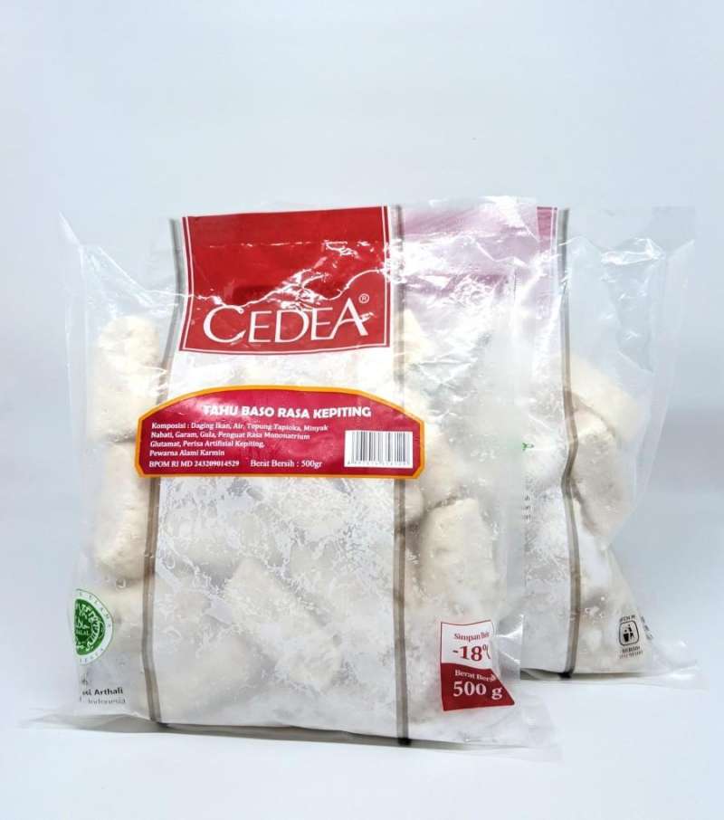 Promo Tahu Baso / Bakso Rasa Kepiting Cedea Kemasan 500gr Halal Diskon ...