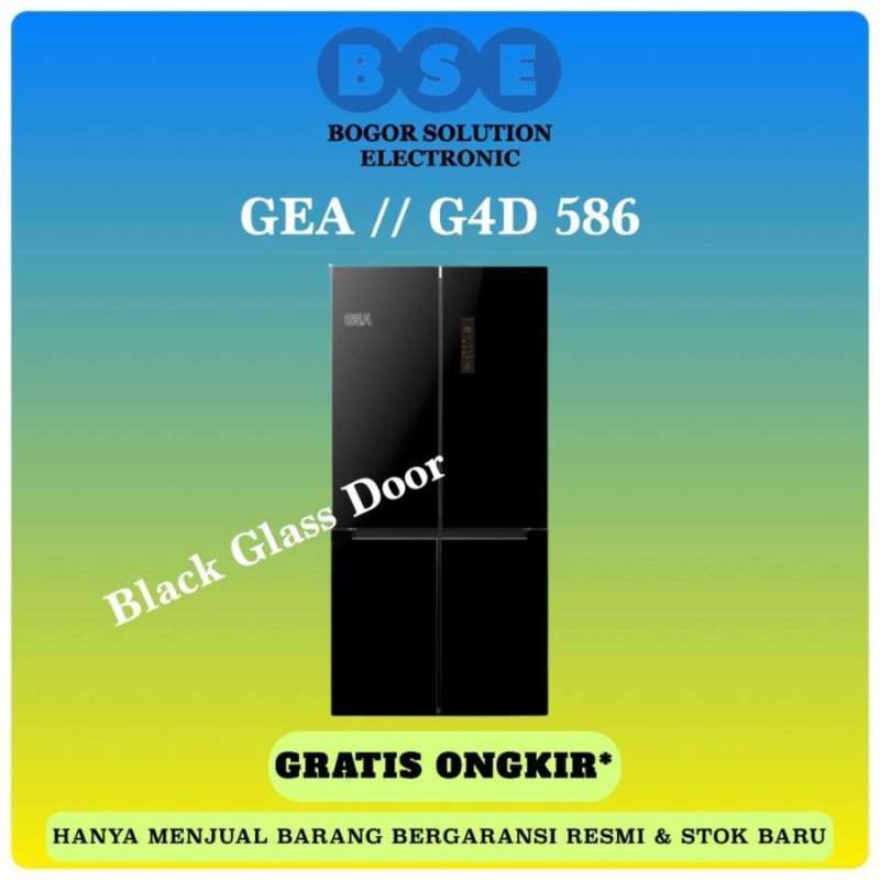 Jual Kulkas Side by Side GEA G4D 586 Black Glass Door GEA G4D586 586 liter di Seller Bogor ...