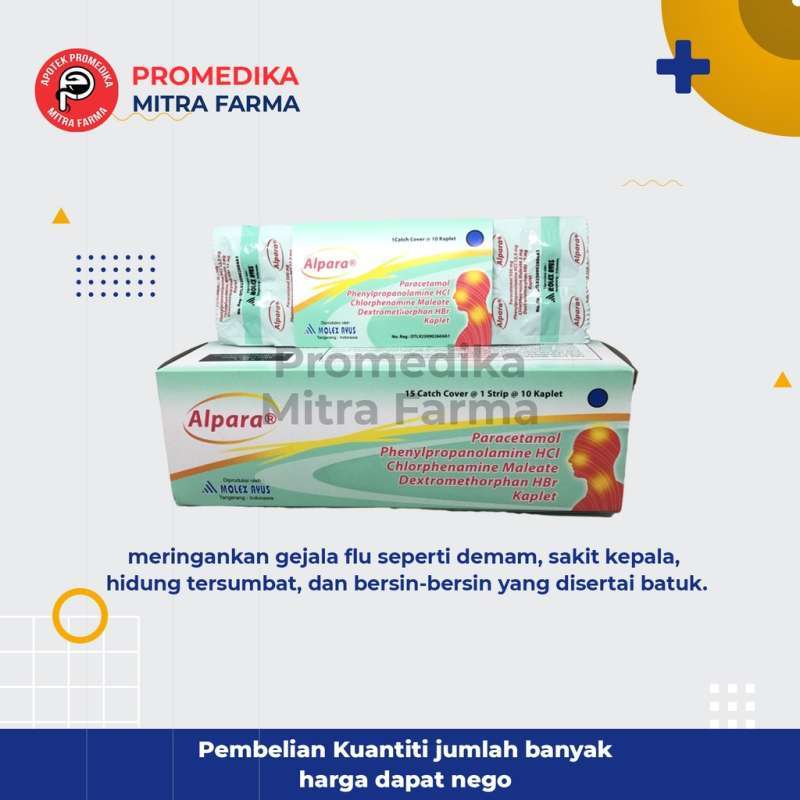 Jual Alpara Kaplet/Strip/Obat Flu dan Batuk Dewasa di Seller Promedika ...