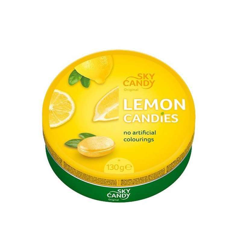 Jual SKY CANDY LEMON CANDIES 130gr - Permen rasa Lemon di Seller ...
