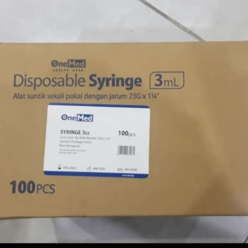 Promo Syringe 3ml onemed Diskon 24% di Seller Laylaa Shop - Wanasari ...