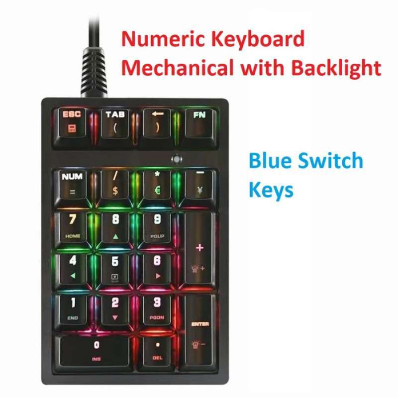 Jual Keyboard Numeric Mechanical Backlight Rgb Usb Mechanic Keypad ...