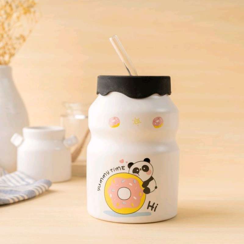 Jual Gelas Keramik Botol Susu Cute Panda di Seller MiucciaHouse ...